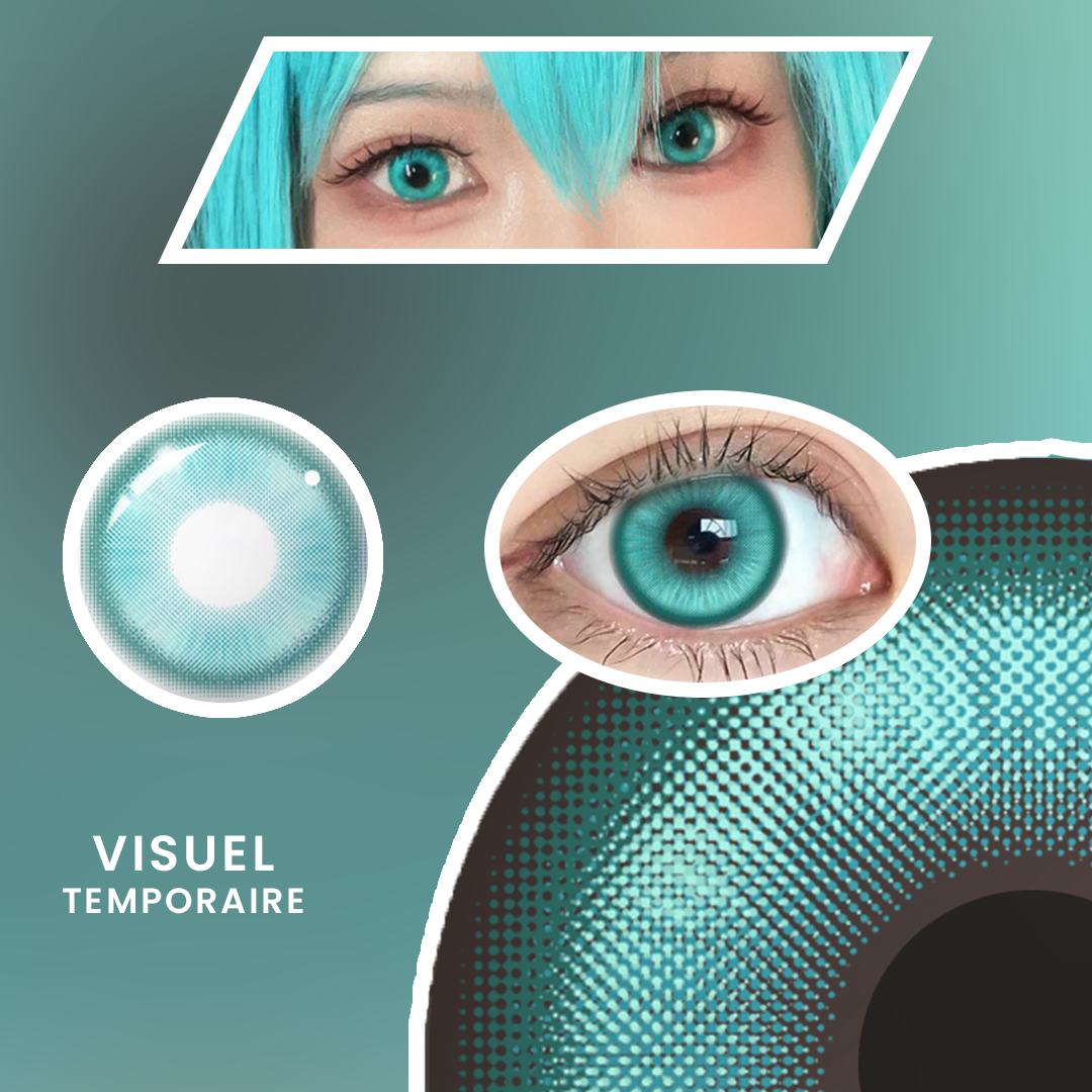 Lentille Bleu Turquoise Intense