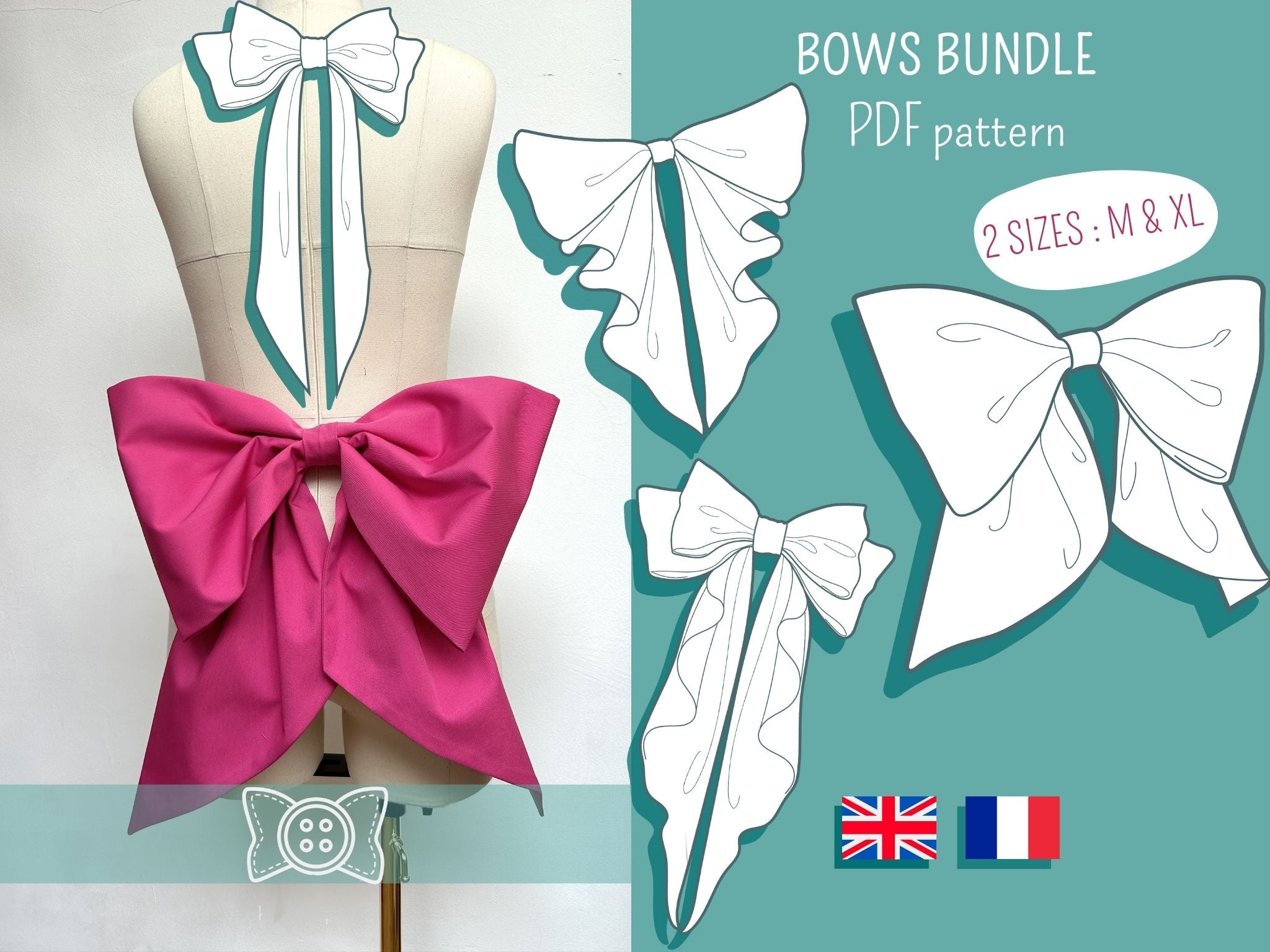 Patron Cosplay PDF - Pack Noeuds mignons - Filibert Patterns